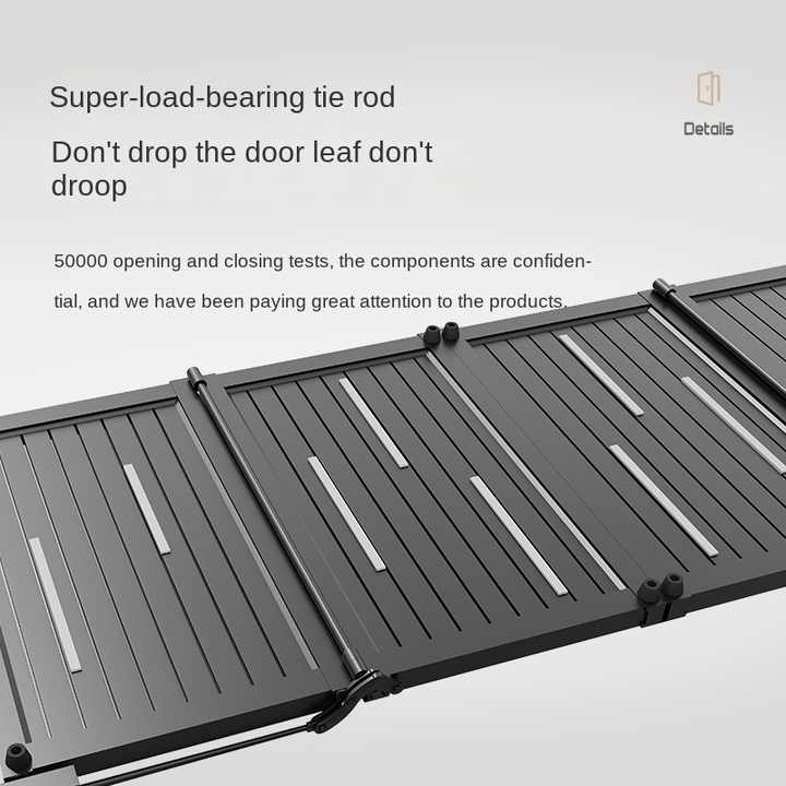 Electric Automatic Retractable Trackless Suspension Folding Door ...