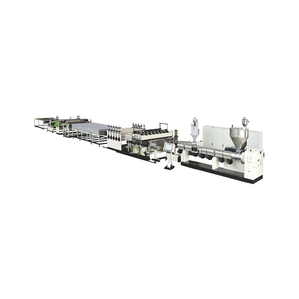 PC Plastic Extruder Hollow Cross Section Plate Extrusion Line for Roof ...