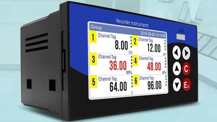 RS485 Data Logger High Precision Recorder Current Voltage Temperature ...