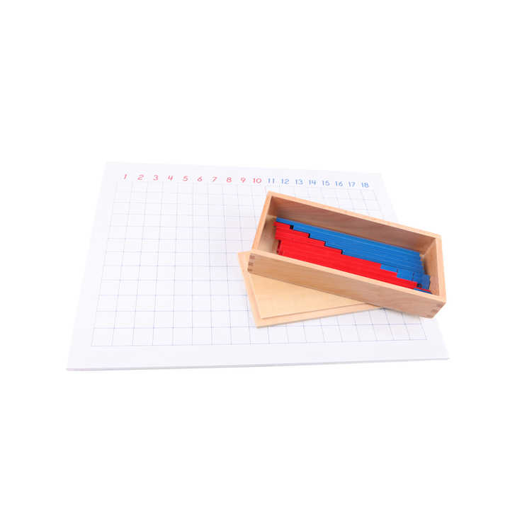 Wooden Montessori Educational Toy - Subtraction Strip Board for Kids ...