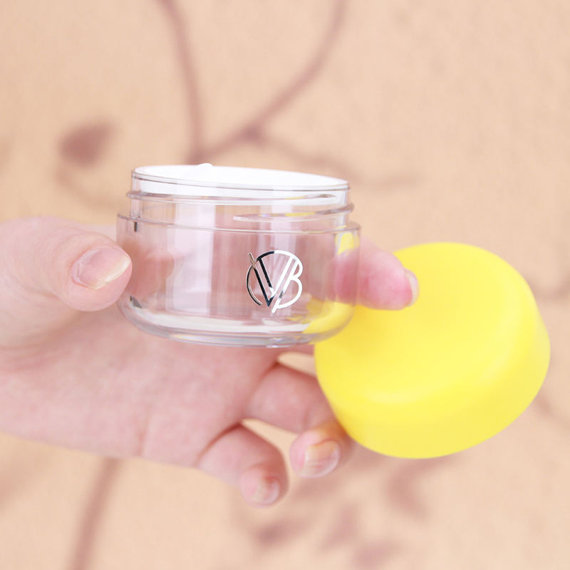 Thick Walled 50g Plastic Jar with Beautiful Transparent Plastic Cream ...