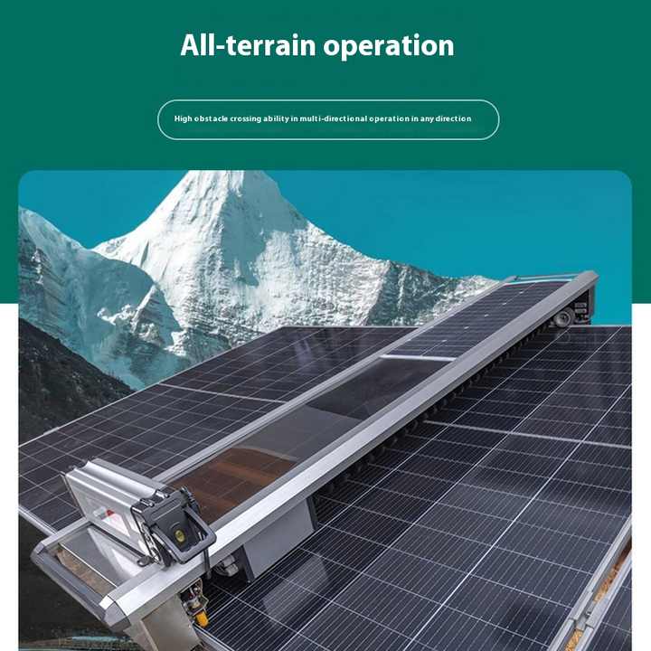 Large Hanging Power Station Photovoltaic Panel Cleaning Robot Rail ...