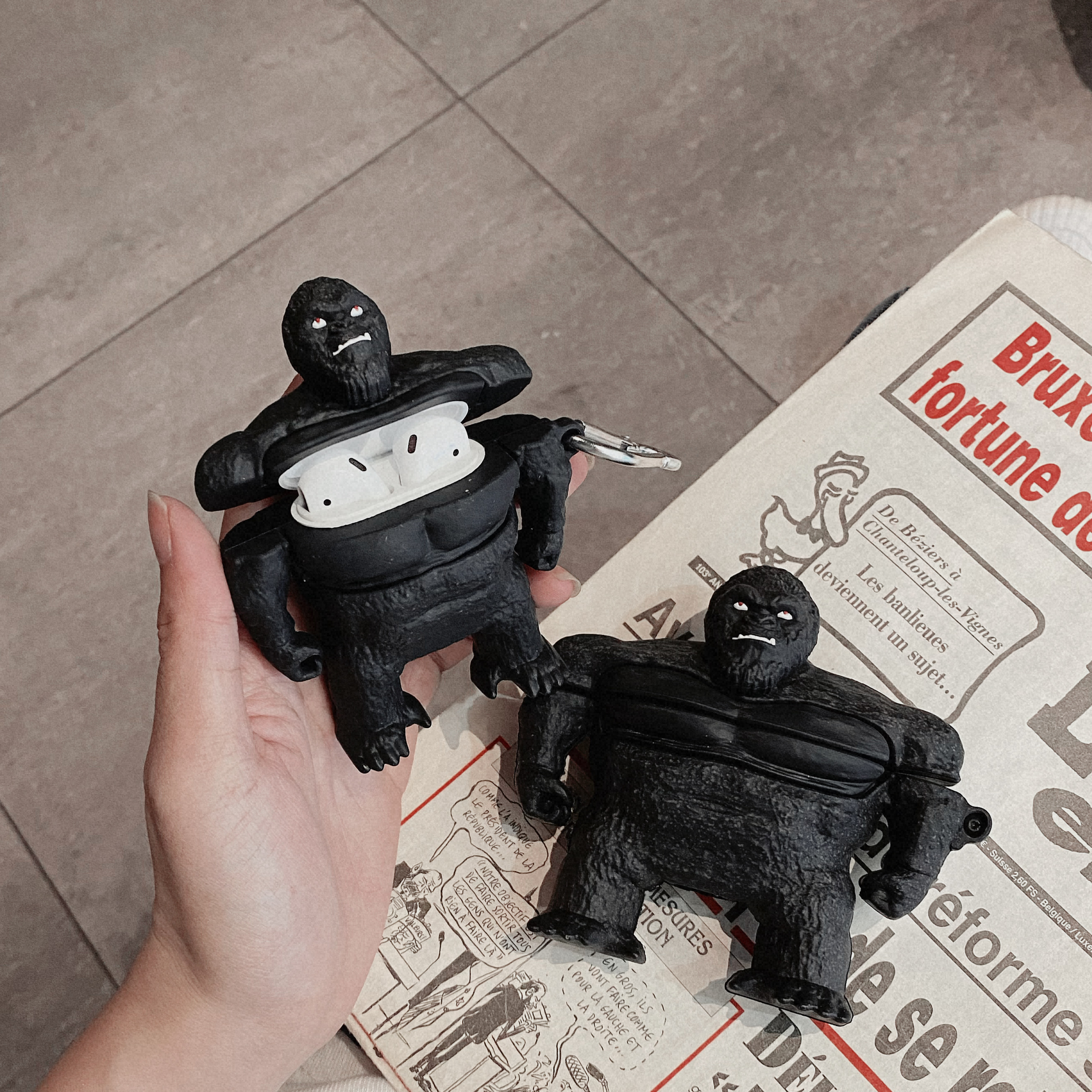Protective and Stylish godzilla airpod case for Optimal Headphone Care