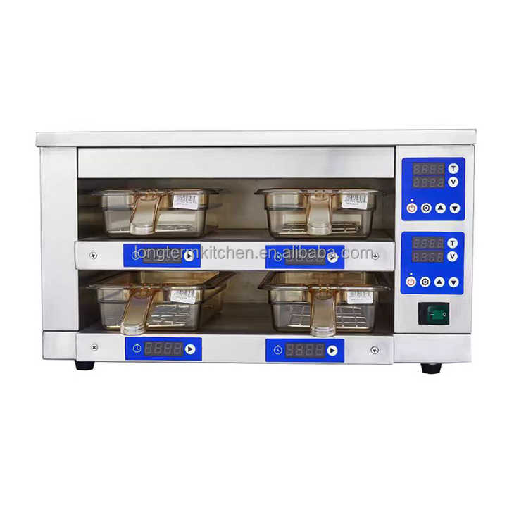 2-deck 4-tray Burger Meat Patty Warmer Commercial Restaurant Fast Food ...