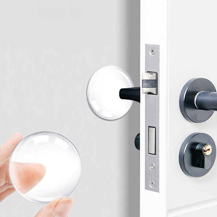 Round Adhesive Plastic Transparent Sliding Door Stopper
