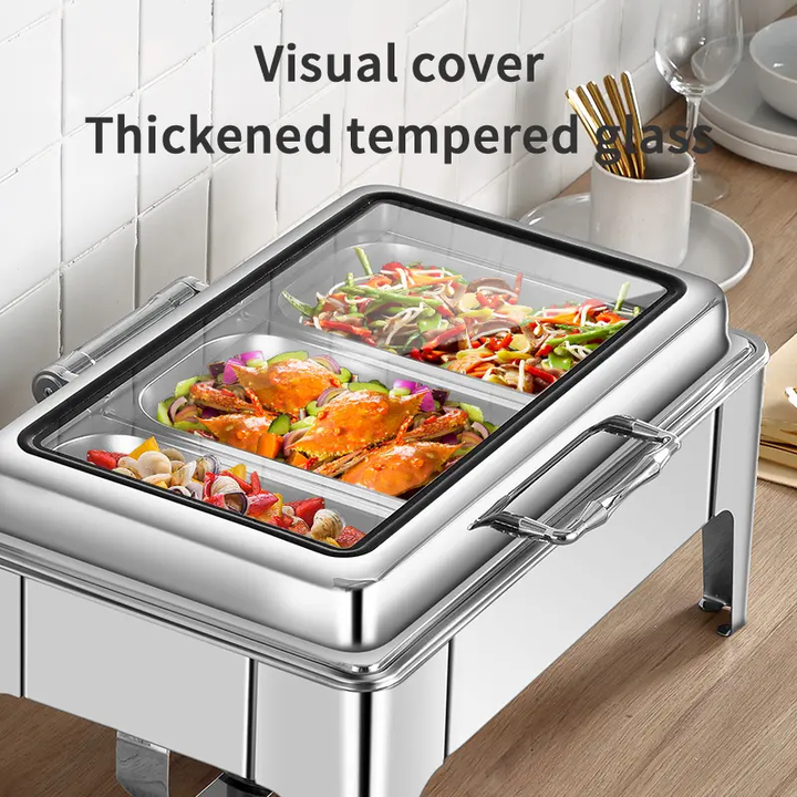 Luxury High Quality Black Color Chafing Dishes for Buffet