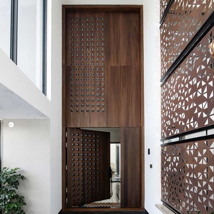 American High End High Wooden Pivot Door Luxury Tall Front Entry Doors ...