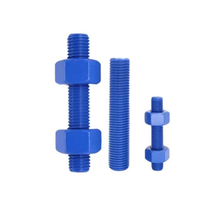 PTFE Fluorocarbon Xylan Coating Astm A193 Thread Screw Rod Stud Bolt B7 ...