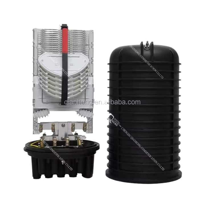 288 Cores FTTH/FTTX IP68 Dome Type Closure Fiber Optic Splice Closure ...