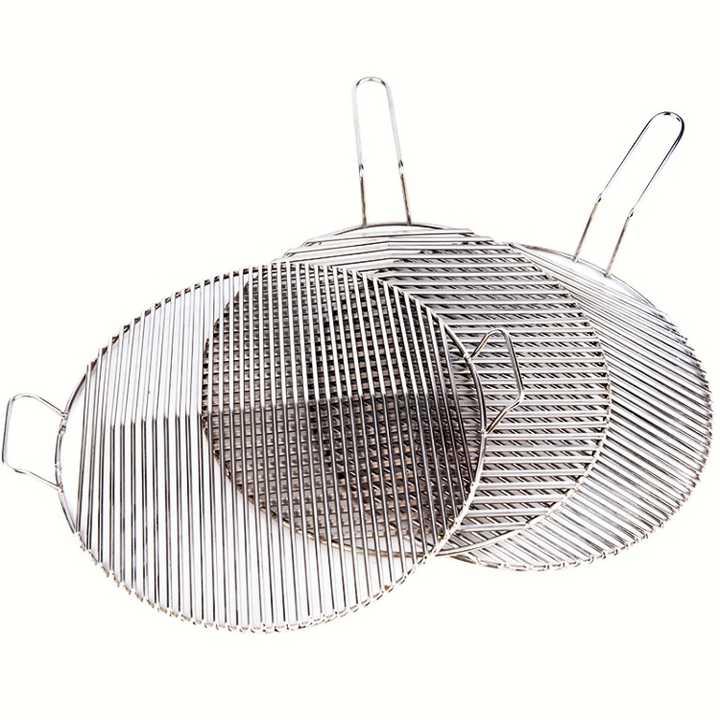 Long Handle Stainless Steel BBQ Grill Nets Wire Mesh for Landing ...
