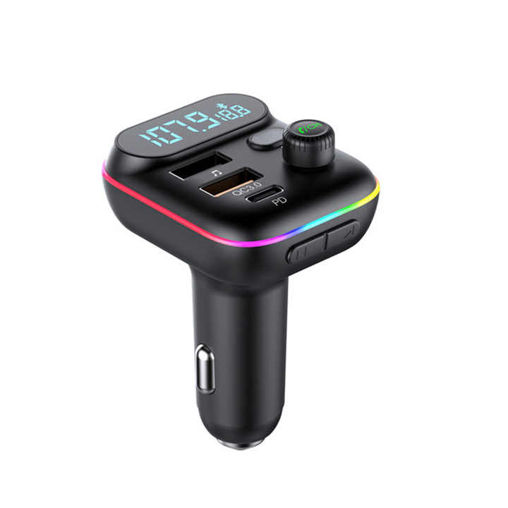T70 Fm Transmitter MP3 Player PD 18W Type C QC3.0 USB Charger Car Wireless-compatible 5.0 ...