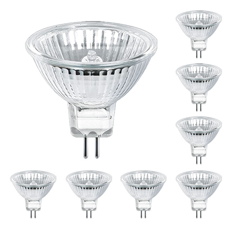 Dimmable 12V 20W MR16 Bulb Warm Light 2700K Glass Material GU5.3 Base ...