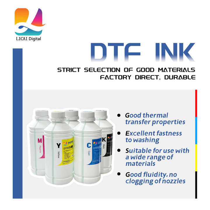 1000ml White Bulk DTF Ink Textile Printing Transfer Pigment Ink DTF for ...