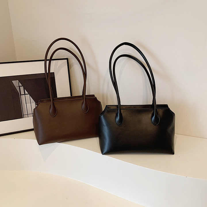 Luxury Design Shoulder Bag Retro Large Capacity Handbag Soft Leather ...