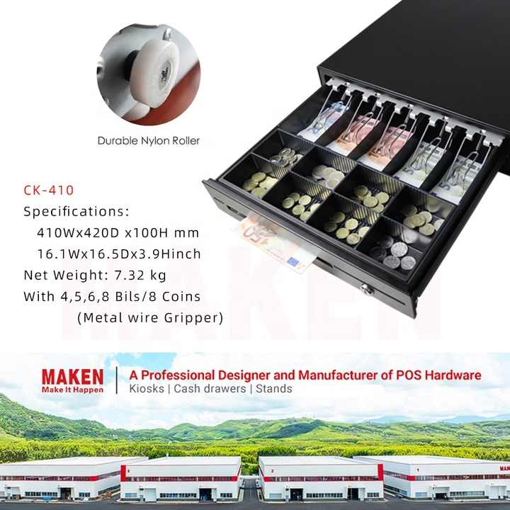 Secure and Durable POS Cash Box - CK-410 by Maken