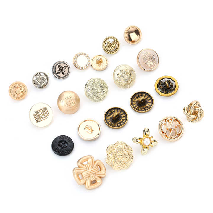 Hand Sewn Buttons Metal 3D Printed Plating Custom Brand Metal Button ...