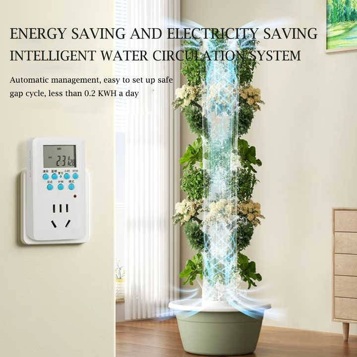 Commercial Hydroponic Tower System - Vertical Grow Tower for Indoor ...