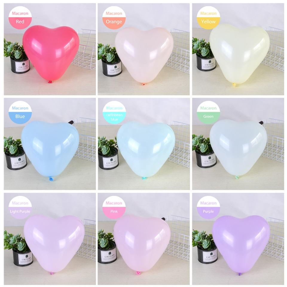 Heart Shape 10inch Latex Balloon Happy Valentine's Day Wedding ...
