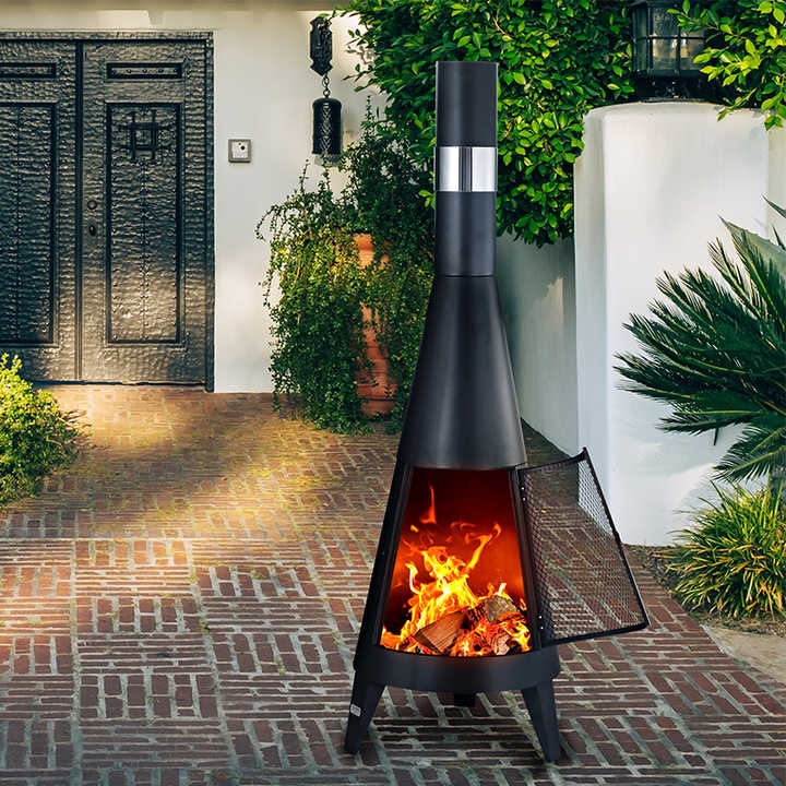 Outdoor Fire Pit Rocket Heater Bbq Grills Wood Pellet Smoker Smoke Bbq ...