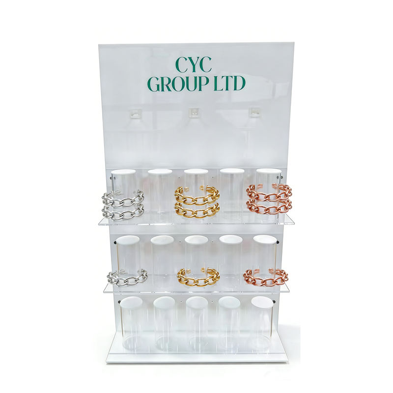 3-Tier Acrylic Display Shelf - Space-Saving Retail Display Stand for ...