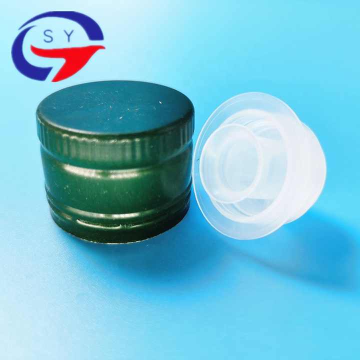 Black Aluminium Olive Oil Cap with Bottle - Non Spill