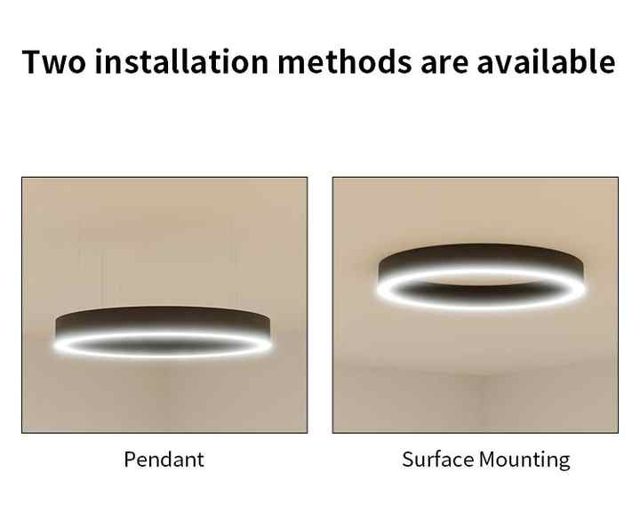 Modern Design Circular Led Light 0-10v Dimmable Version With Aluminum ...