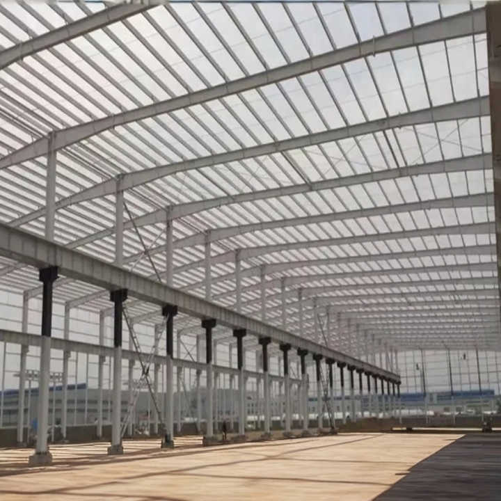 Modern Design Industrial Steel Structure Prefab Warehouses with Light ...
