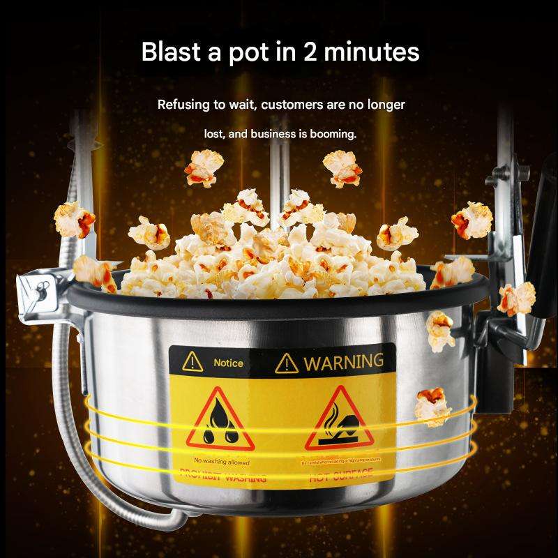 Popcorn Vending Machine Commercial Automatic With Cart Stainless Steel ...