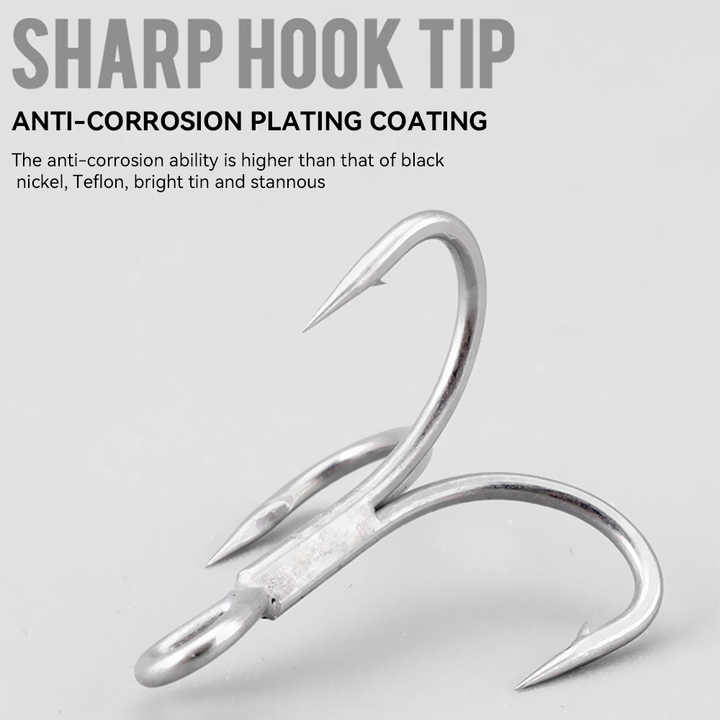 JIGGINGSOUL-FH226-4# to 18# Triple Stinger Corrosion Resistant Treble ...