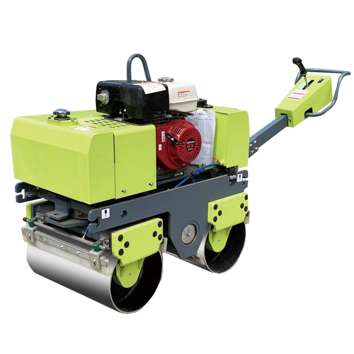 Walking Behind Double Drum Vibratory Gasoline diesel Small Compaction ...