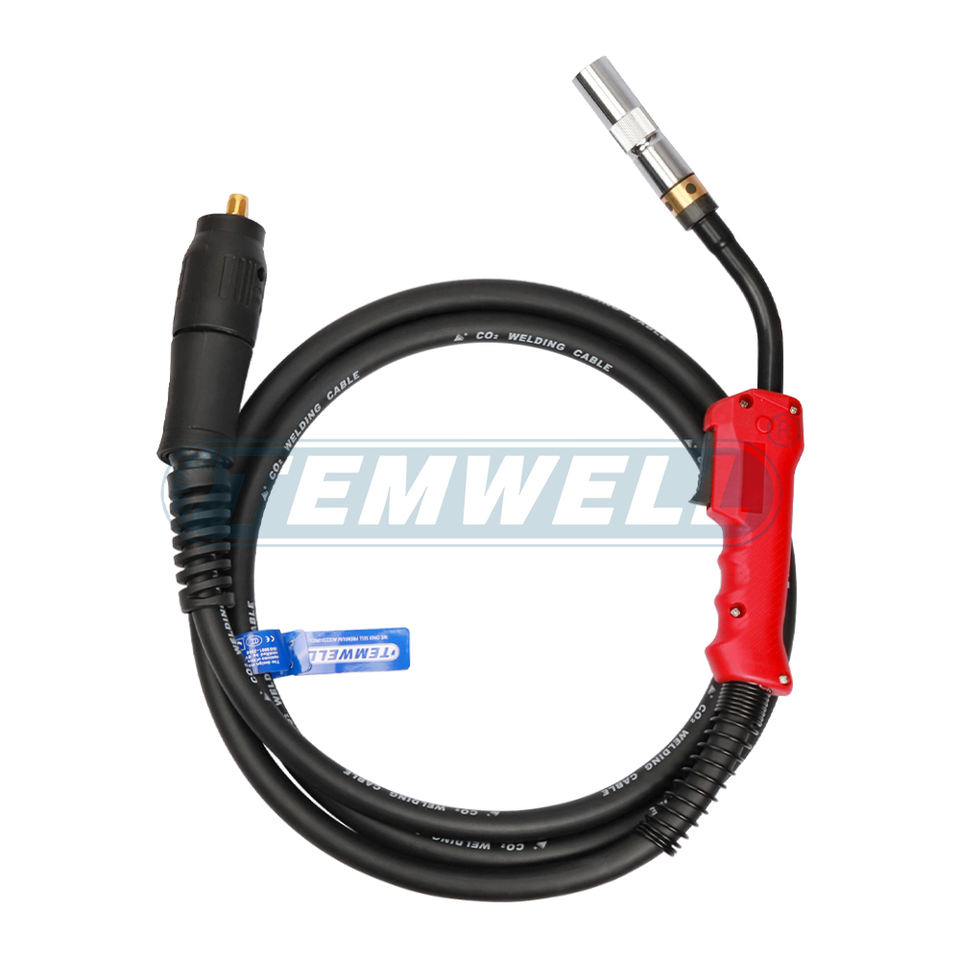 TEMWELL MIG/MAG CO2 Euro 80A 350A Welding Torch with Flexible Head Air ...