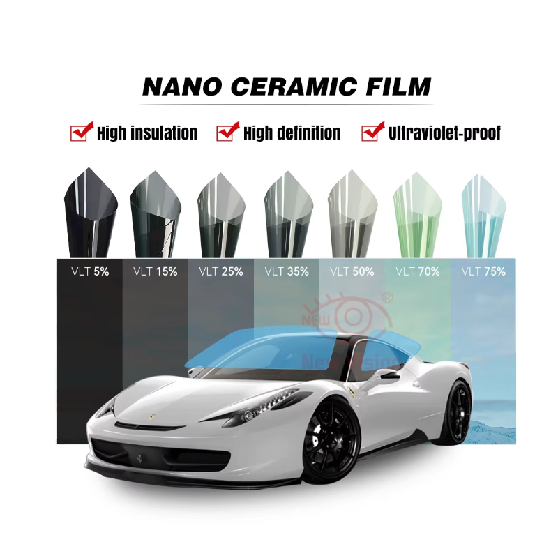 1.52x30m HD Nano Ceramic Auto Car Film Self Adhesive Sticker UV ...