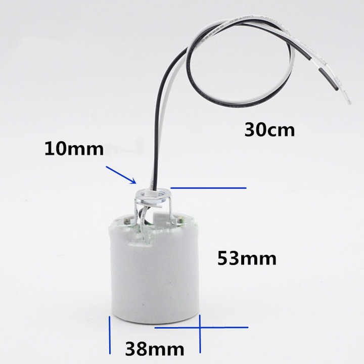 E14 E27 Screw Ceramic Lamp Holder Chandelier Wall Lamp DIY Lamp ...