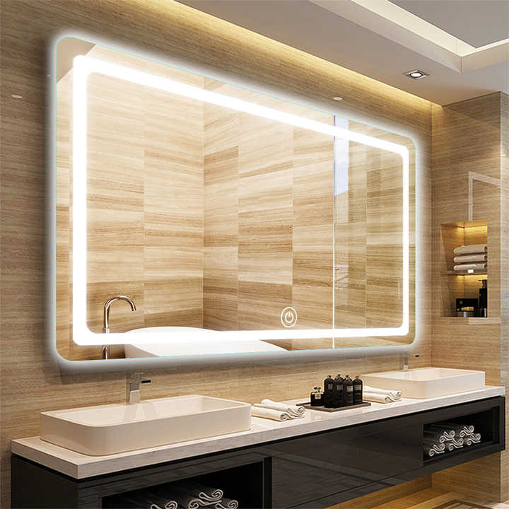 RongChang Home Decor High-End Smart Touch Screen Led Mirror Hotel Large ...