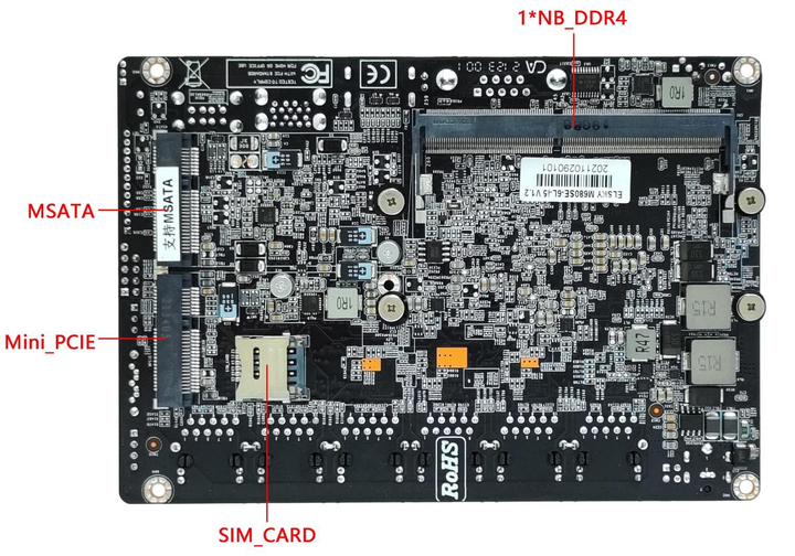Six-port Mini ITX Soft Router Motherboard M780SE-6L Seventh-generation ...