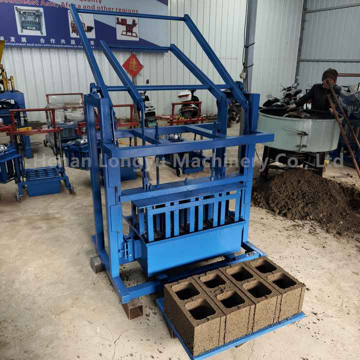 The Manual Hollow Solid Concrete Brick Making Machine That Can Be ...