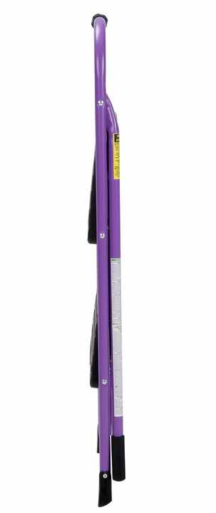 Purple Small Household Two-Step Foldable Steel Ladder With Rubber Hand ...