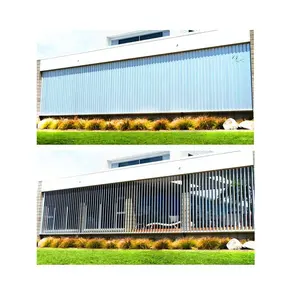 Stylish Wholesale motorized wall louvers For Privacy And Shade ...