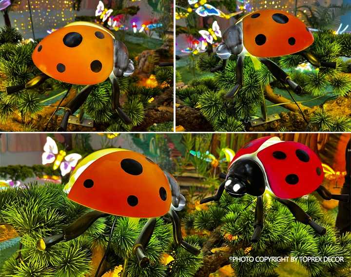 Outdoor Garden Night Sky Themed Dynamic Butterfly Owl Led Insect Lights ...