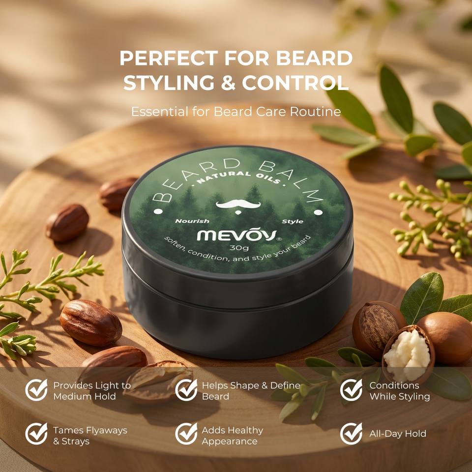 Private Label Beard Balm 30g Shea Butter Beeswax Natural Oils Styling ...