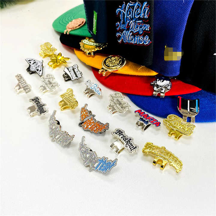 Hat Brim Clips - Glitter Golf Metal Hat Clip Personalized