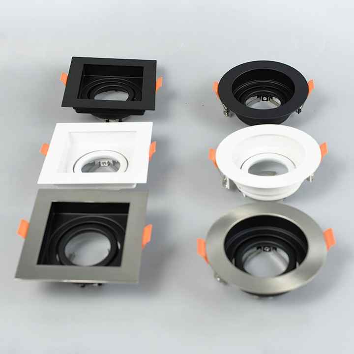 Modern Square Recessed Led Downlight 5w 7w 9w 12w Indoor GU10 Fixture ...