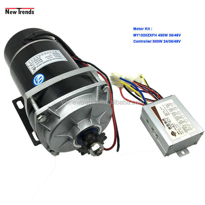 450W MY1020ZXFH Motor Kit - Efficient Pedicab Tricycle DC Brush Motor