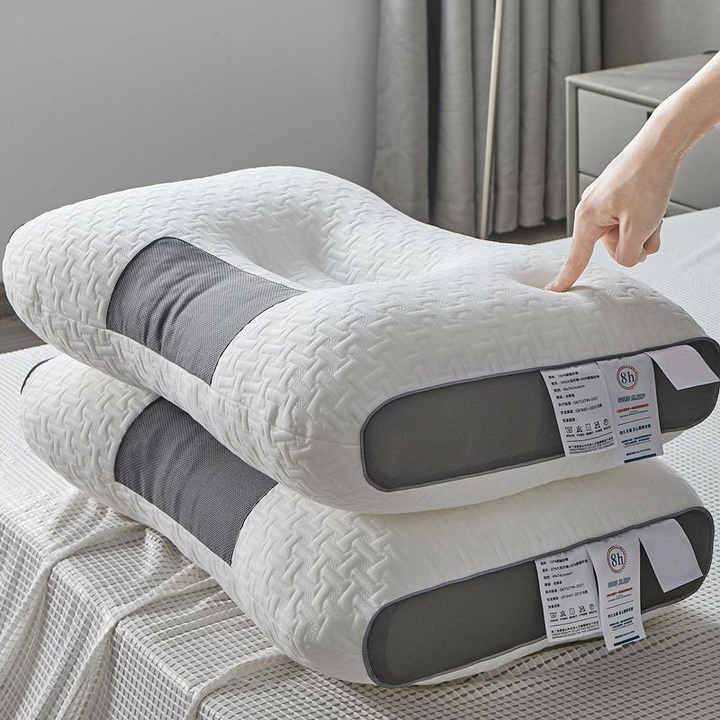 Stereoscopic Shaping Neck Support Pillow - Partition Massage Bed Pillow