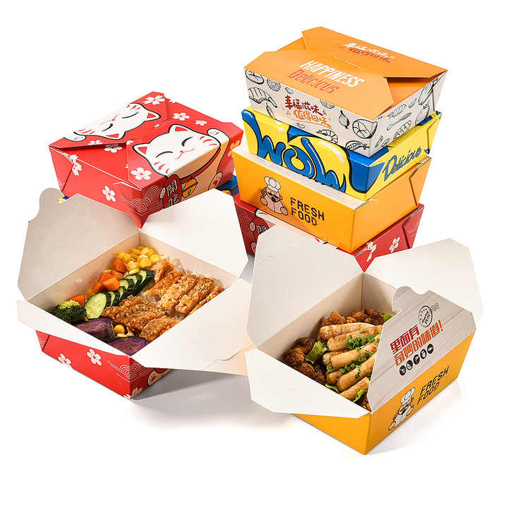 Disposable Paper Food Packaging / Disposable Microwave Lunch Box ...