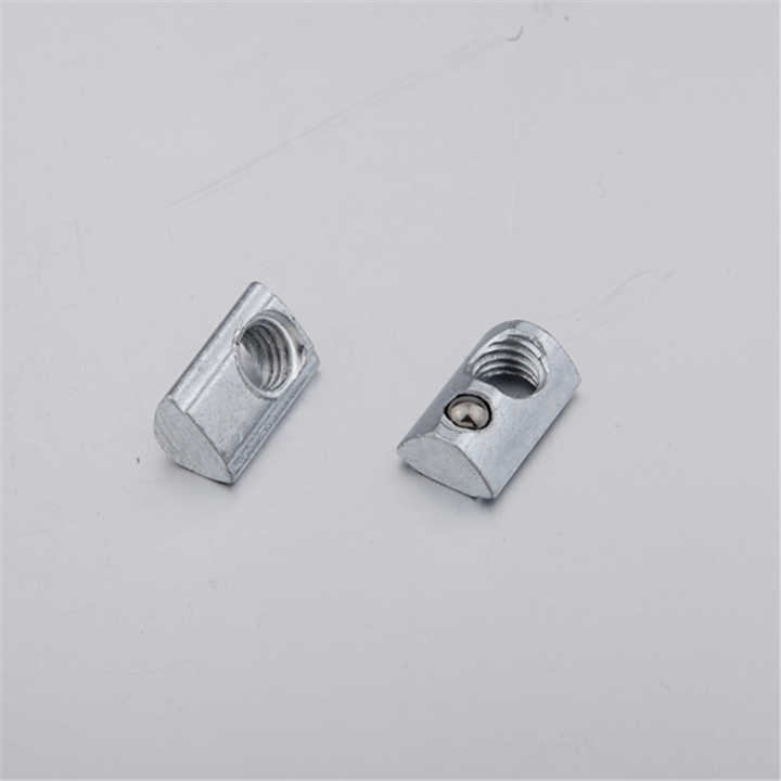 Half Round Nut Factory Price Spring Ball T Slot Nut M3 M4 M5 Fastener ...