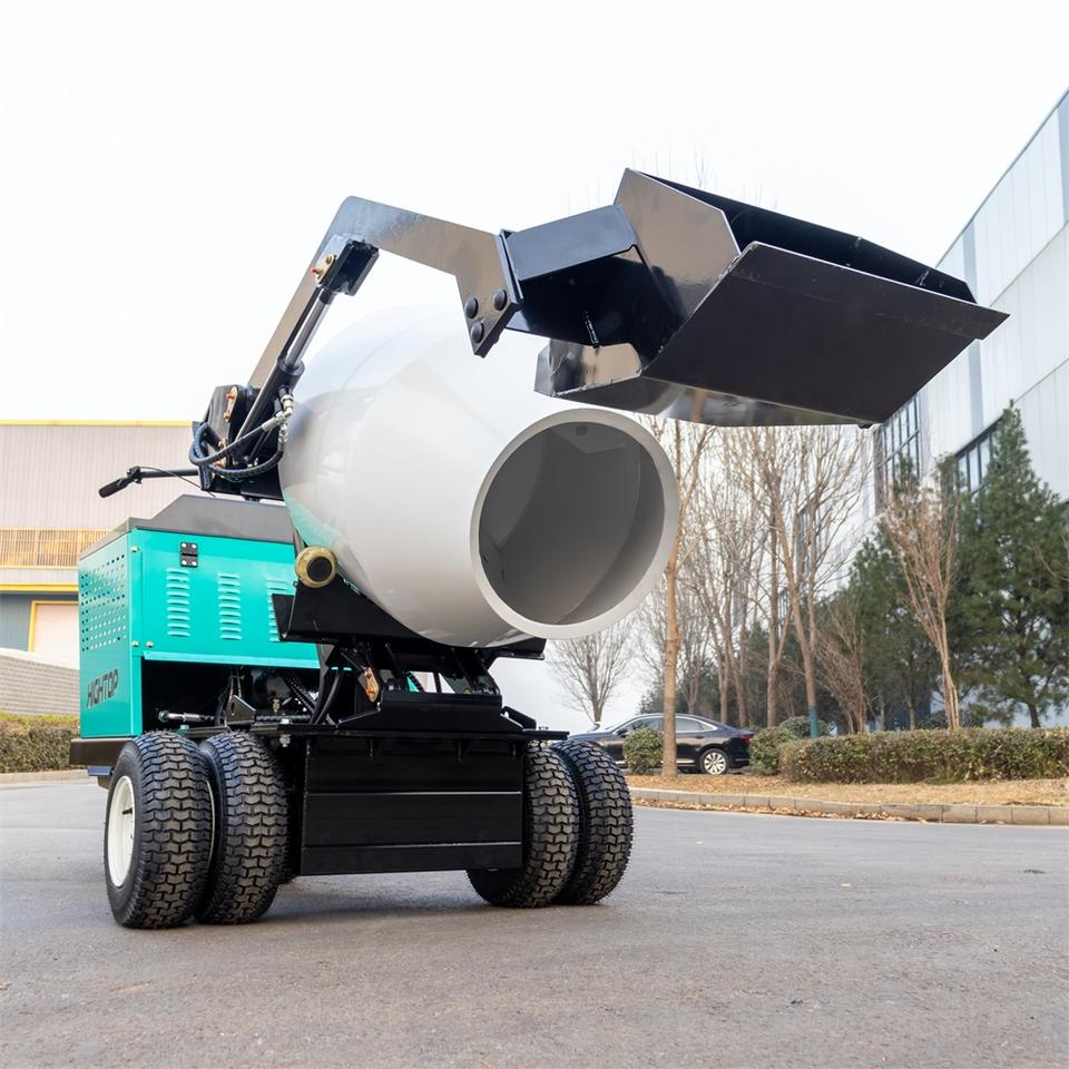 HT-800 Wheel Mini Skid Steer Concrete Mixer Dump Truck Mini Dump Truck ...