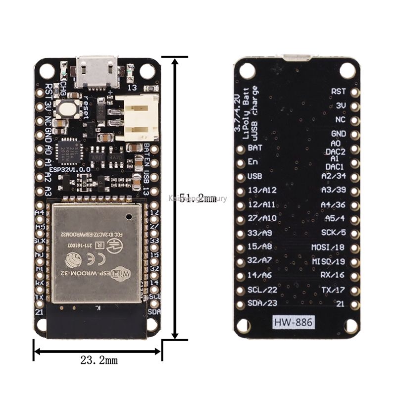 ESP32 WROOM ESP Flash Memory 4MB WIFI Development Module ESP32 BIF TTGO ...
