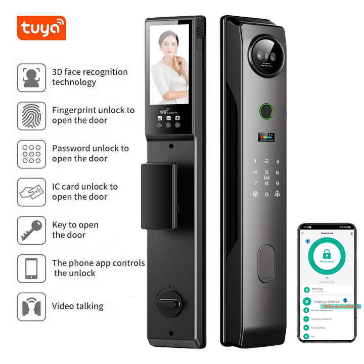 Glomarket Tuya Wifi Smart Lock - Face Recognition & Video