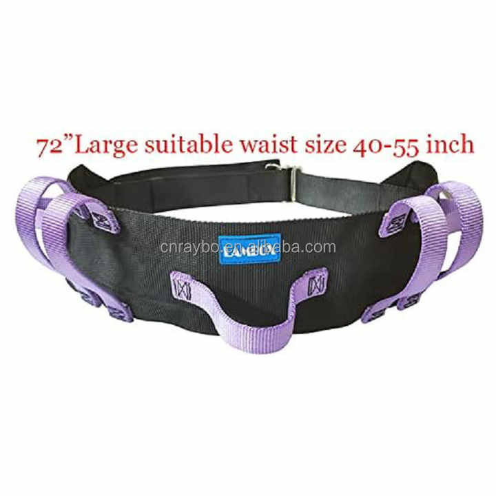 Heavy duty standing walking assist gait transfer belt with 7 handles ...